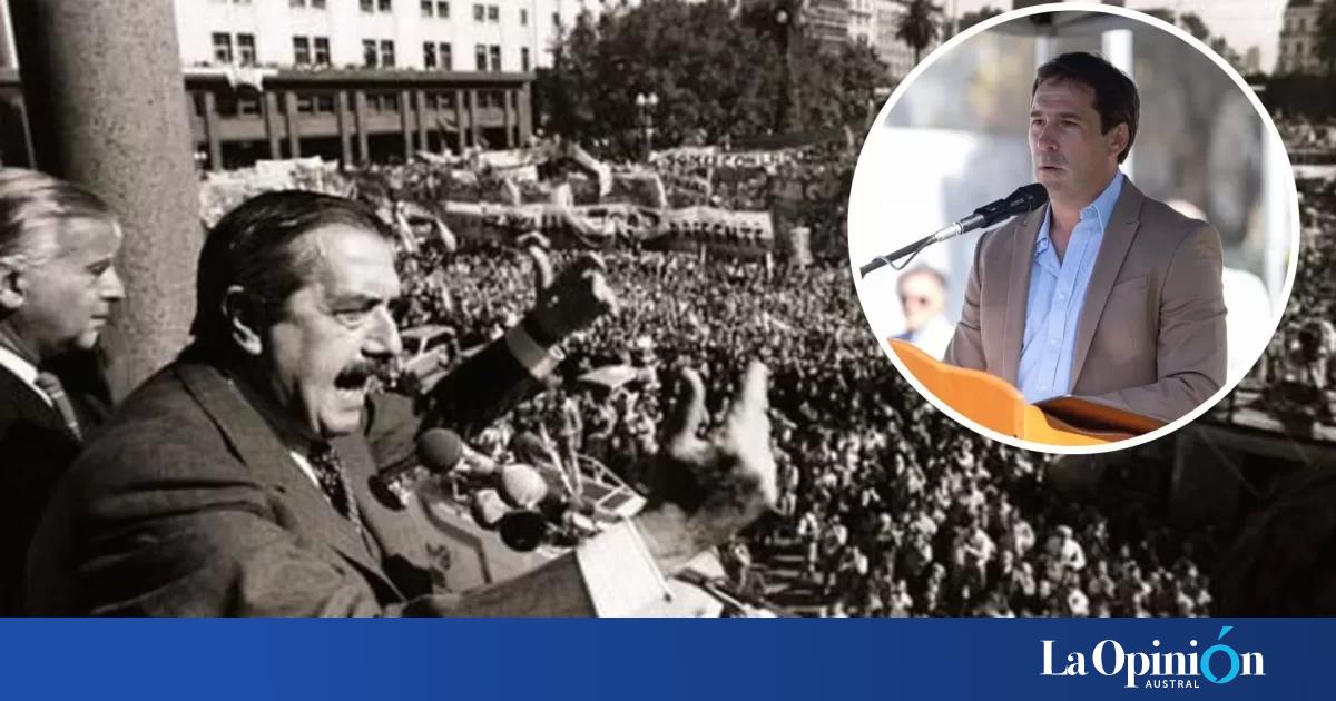 Juan Pablo Luque recordó a Raúl Alfonsín a 39 años de la recuperación ...
