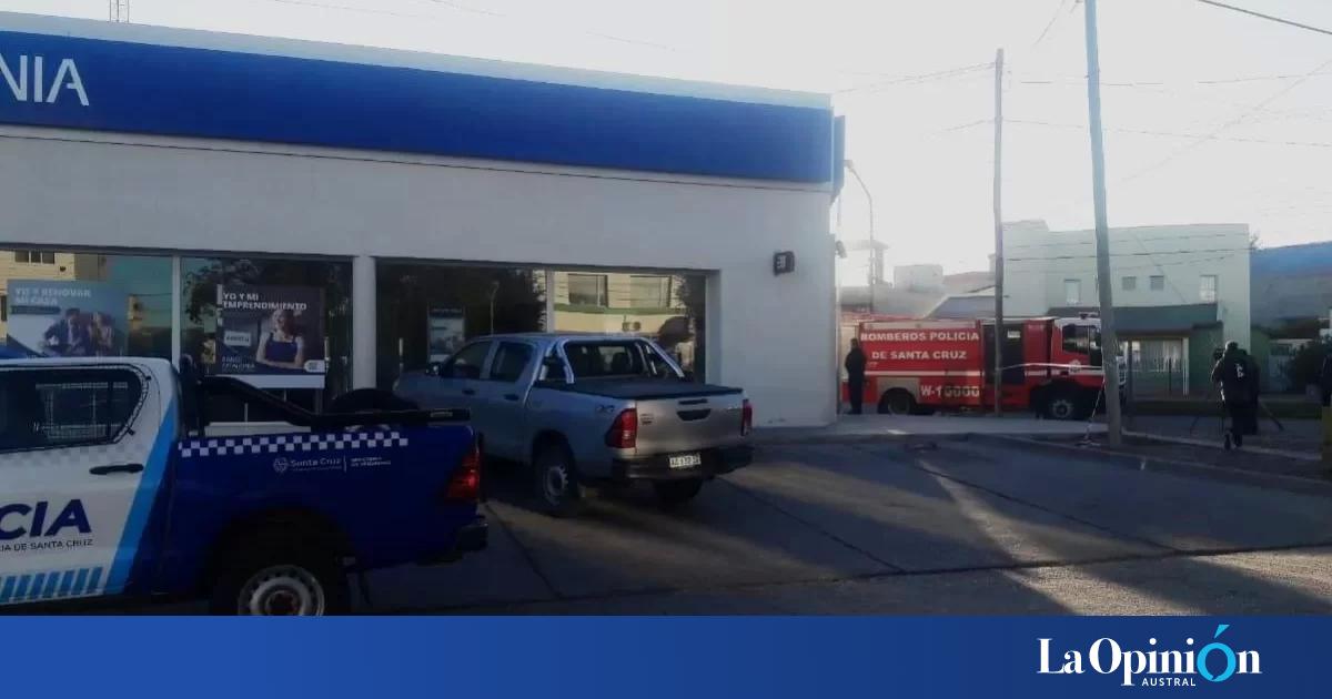Alarma de incendio en un banco de Caleta Olivia: empleados evacuaron el ...