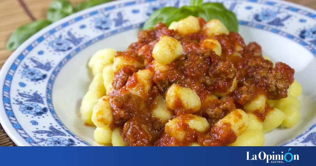 Receta de ñoquis de papa caseros con salsa bolognesa, un clásico muy ...