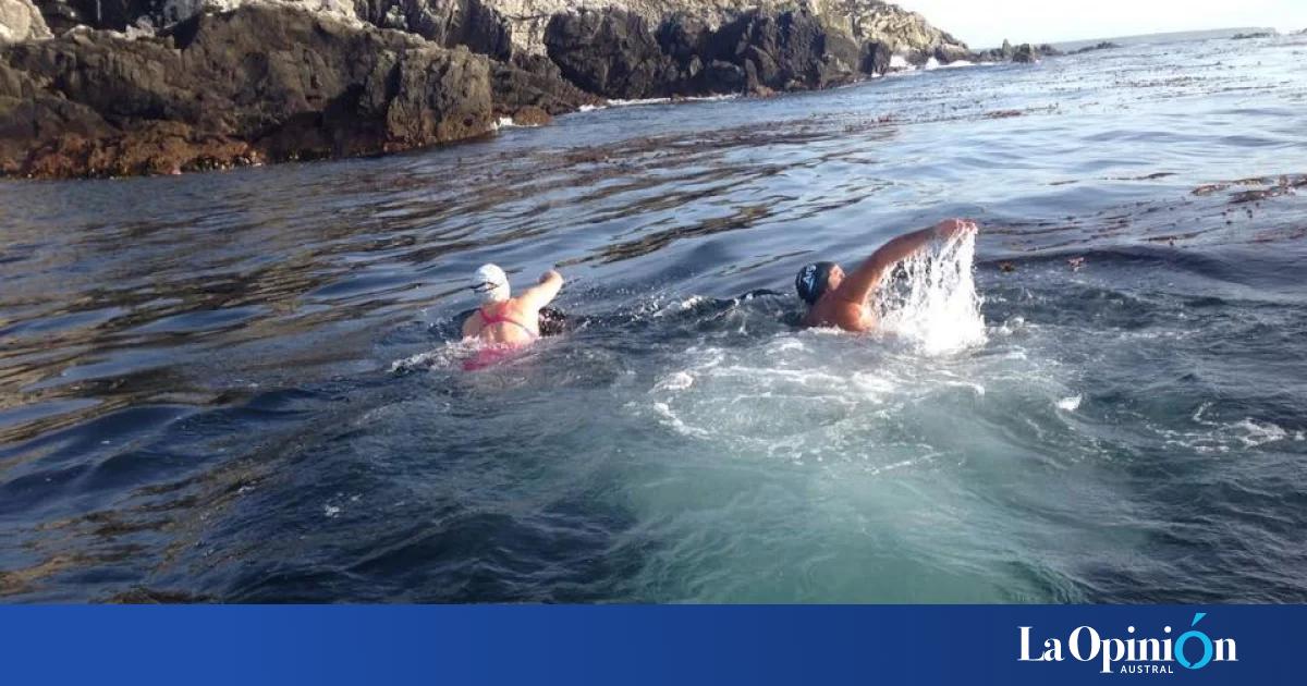 González y Terry unieron a nado la isla Soledad a la Gran Malvina | La ...