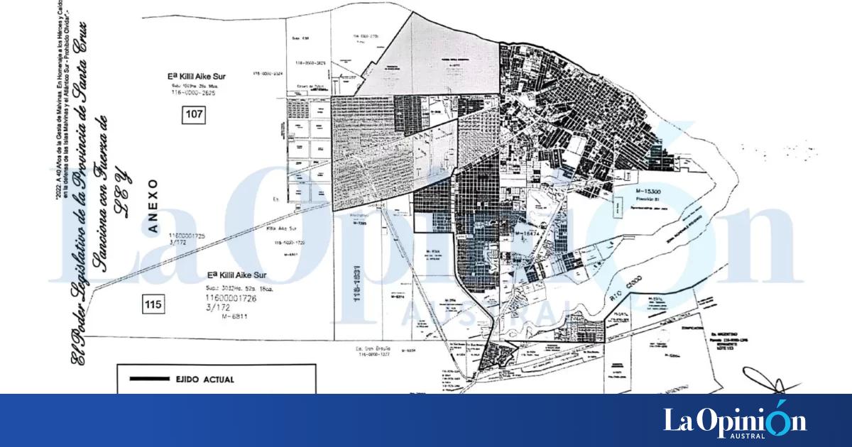 Así quedó el mapa de Río Gallegos tras la ampliación del ejido urbano ...