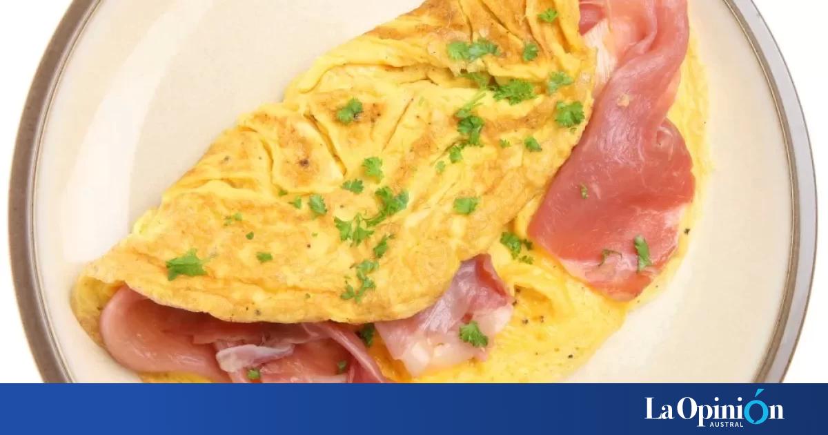 Receta de omelette de jamón y queso en 15 minutos | La Opinión Austral