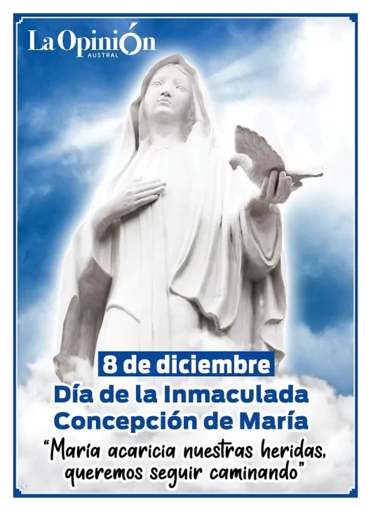 Póster especial de La Opinión Austral por el 8 de diciembre, Día de la ...