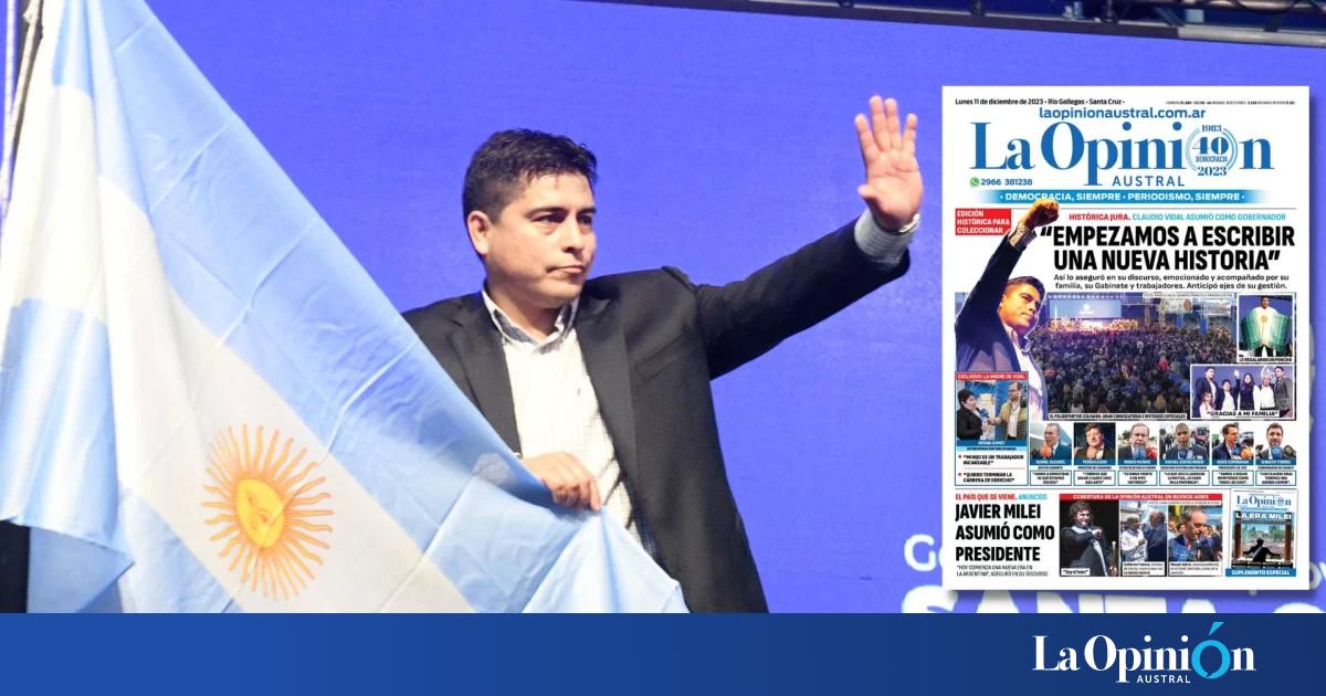 Los primeros días de Claudio Vidal como gobernador: la asunción ...