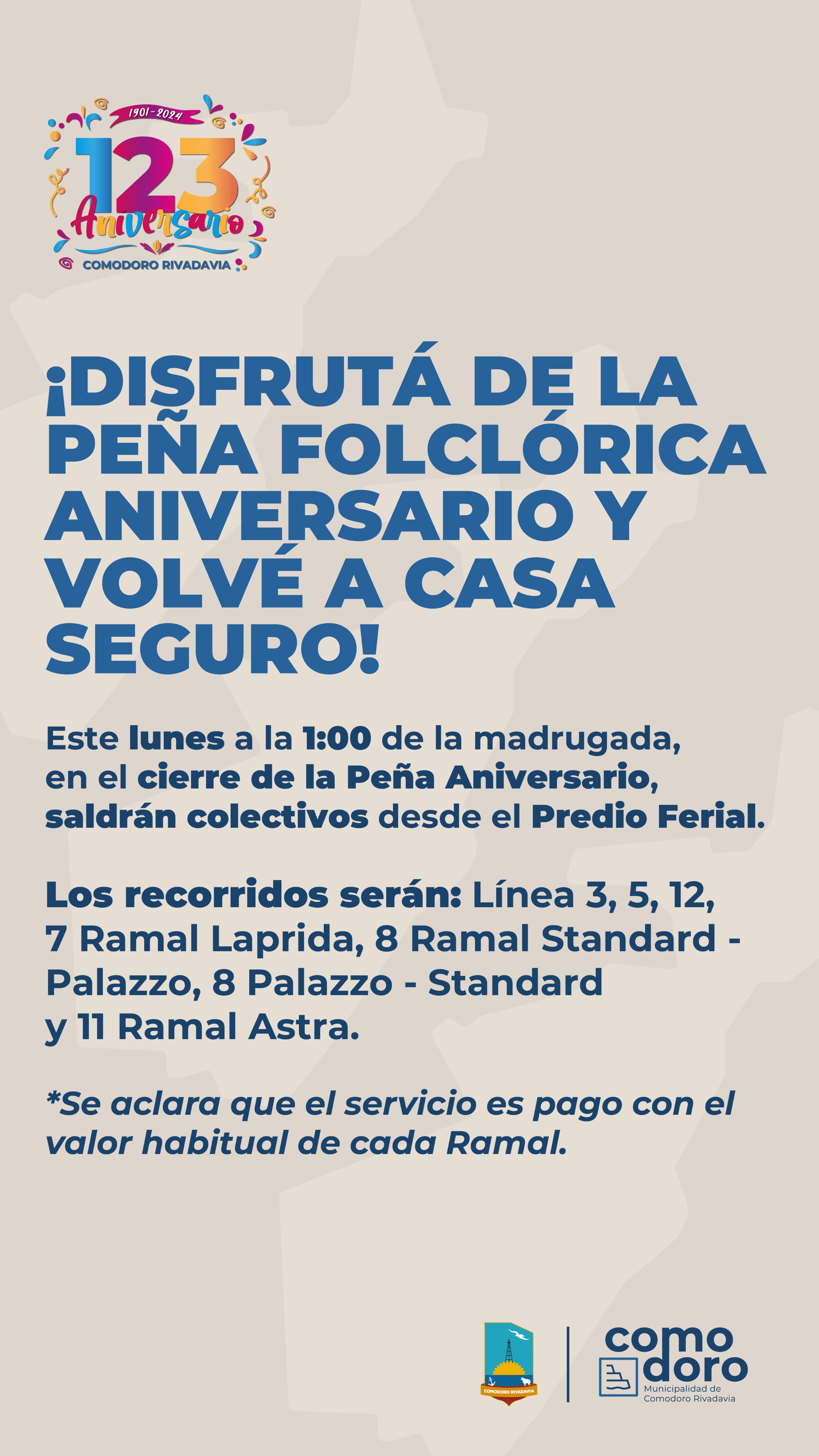 Arrancan los festejos por el 123° Aniversario de Comodoro con una gran ...