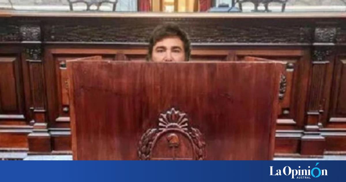 Estallaron los memes por el atril que usará Milei en el Congreso | La ...