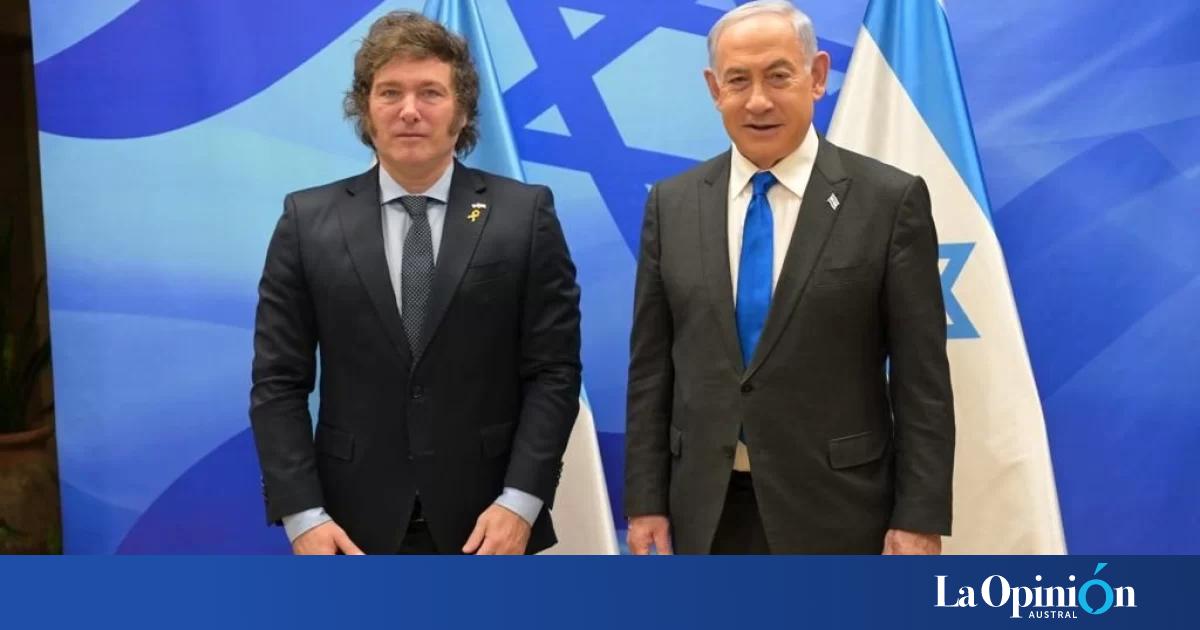 Javier Milei se reunió con Netanyahu, quien le agradeció su “firme ...
