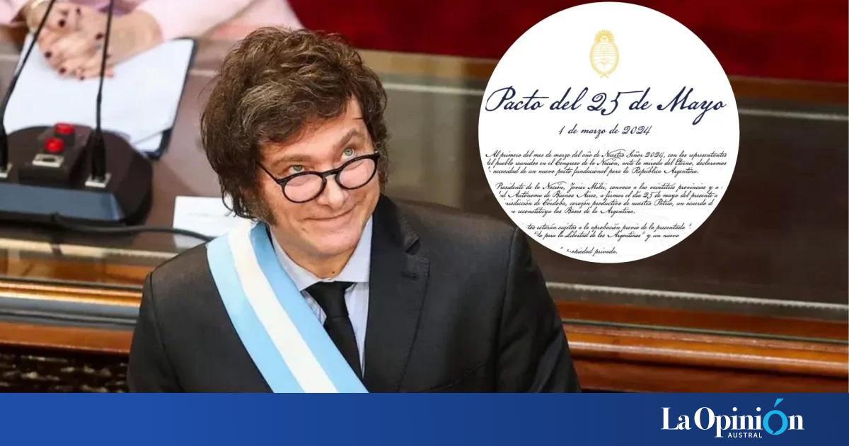 Pacto De Mayo Javier Milei Convocó A Todos Los Gobernadores Para
