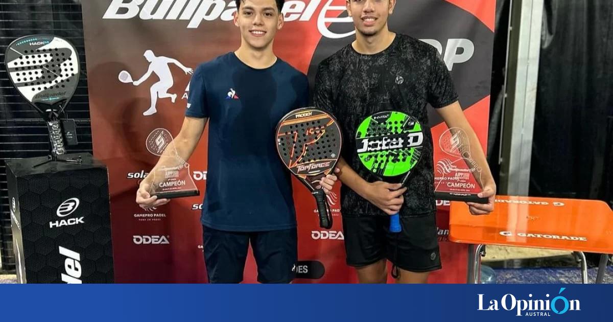Agustín Ruiz se consagró campeón en dupla del circuito profesional de ...