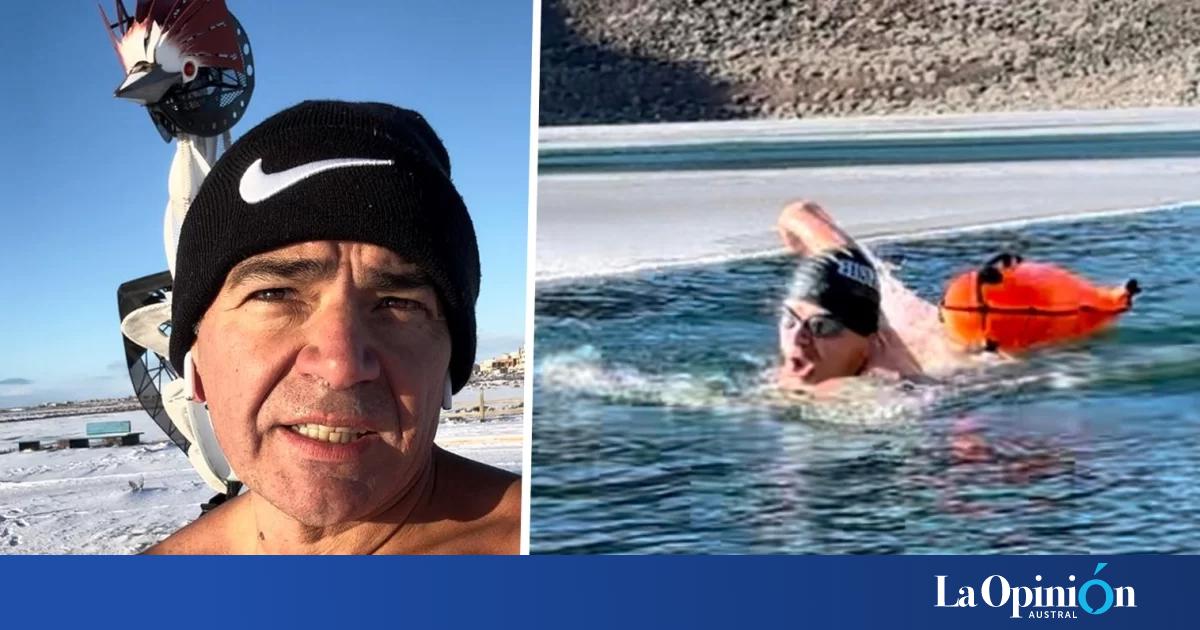 Julio Gaitán, el nadador que entrena “en cuero” con -10°C | La Opinión ...