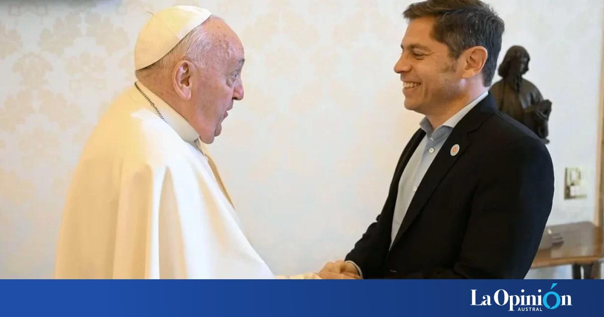 Papa Francisco recibió a Axel Kicillof en una audiencia privada en el Vaticano | La Opinión Austral