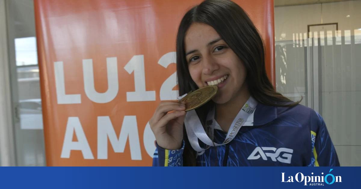 Abril Ortega mostro su medalla dorada en LU12 AM680 y anticipó el viaje ...
