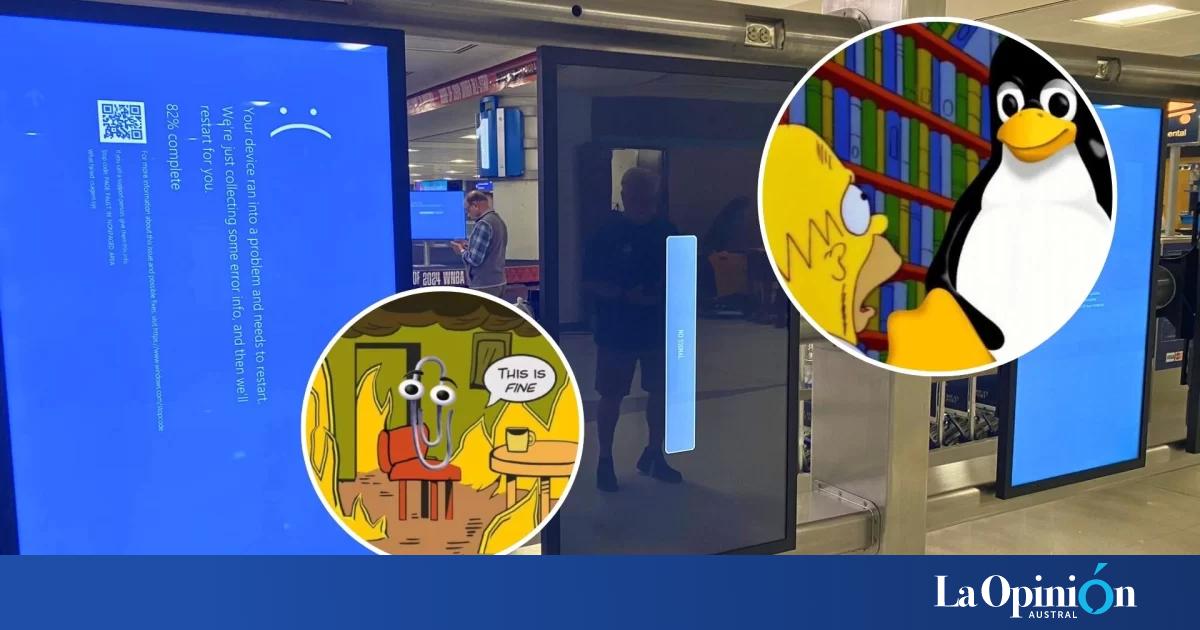 Los mejores memes de la caída mundial de Microsoft | La Opinión Austral