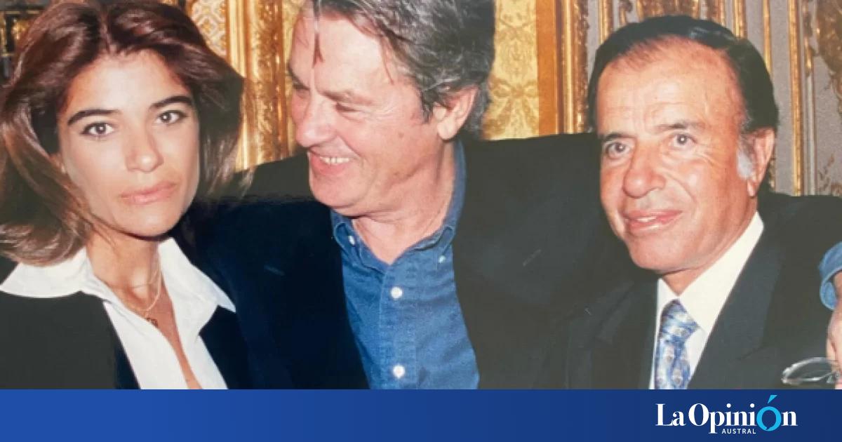 Zulema Menem despidió a Alain Delon con una foto inédita junto al actor ...