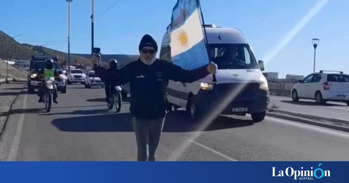 Guillermo Tibaldi llegó a Comodoro Rivadavia: recorre 3000 kilómetros a ...