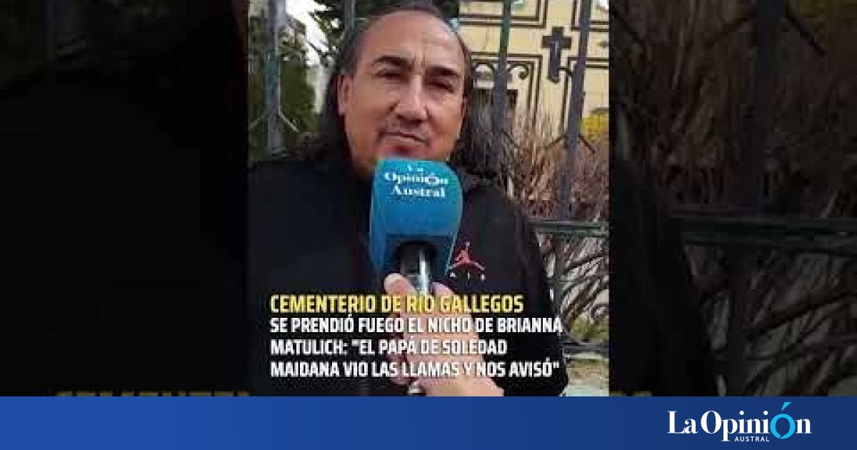 Se incendio el nicho Brianna Matulich: “El papá de Soledad Maidana vio ...