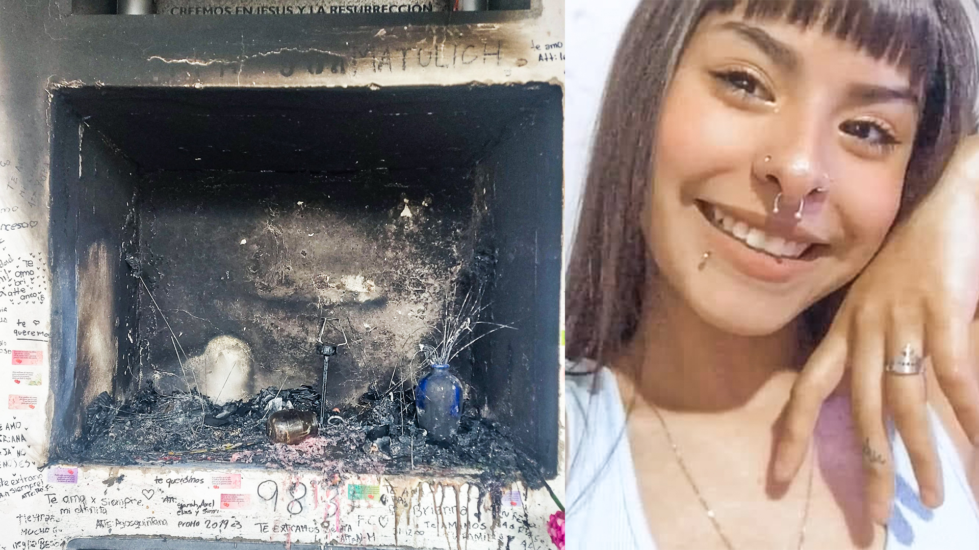 Se prendió fuego el nicho de Brianna Matulich: “Quiero creer que fue un ...