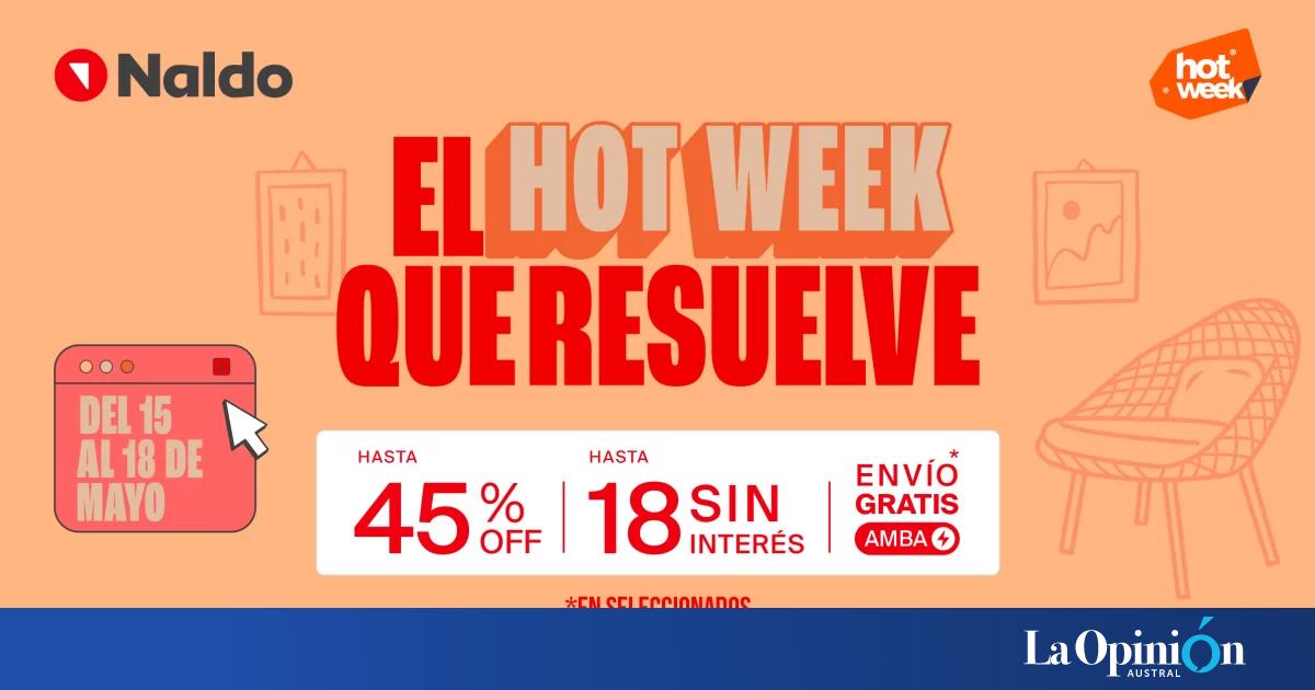 Hot Week en Naldo hasta el domingo: Aprovechá descuentos de hasta 45 ...