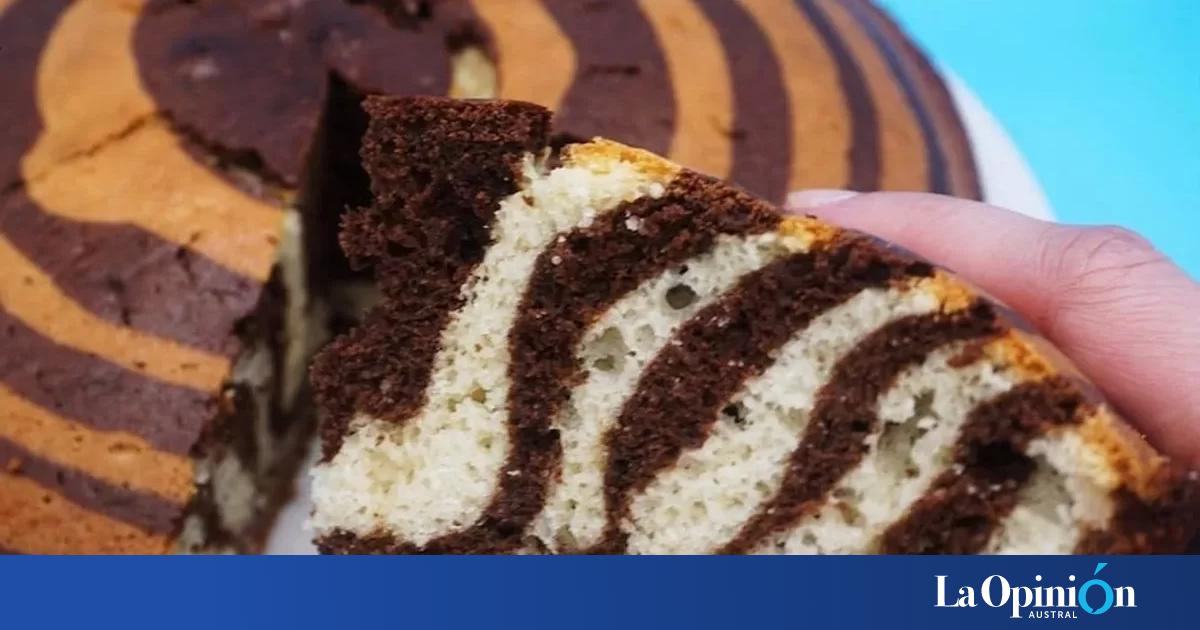 Receta de bizcochuelo marmolado fácil y rápida para la merienda | La Opinión Austral