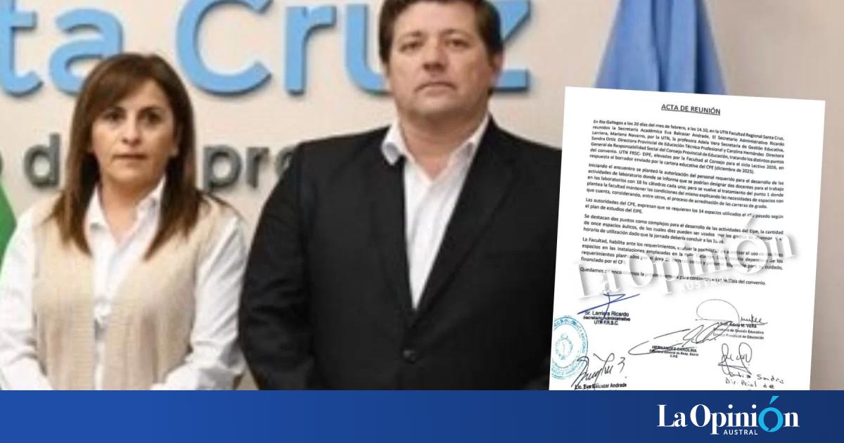Pedro Luxen e Iris Rasgido acordaron insistir ante la UTN para avanzar ...